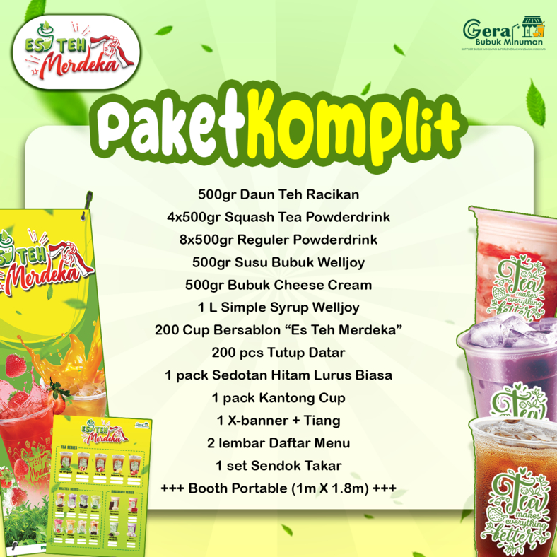Jual PAKET USAHA ES TEH MERDEKA PROKLAMASI - PAKET KOMPLIT | Shopee ...