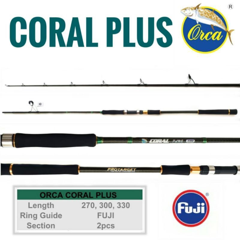 Jual Joran Orca Coral Plus 270 300 330 Fuji | Shopee Indonesia