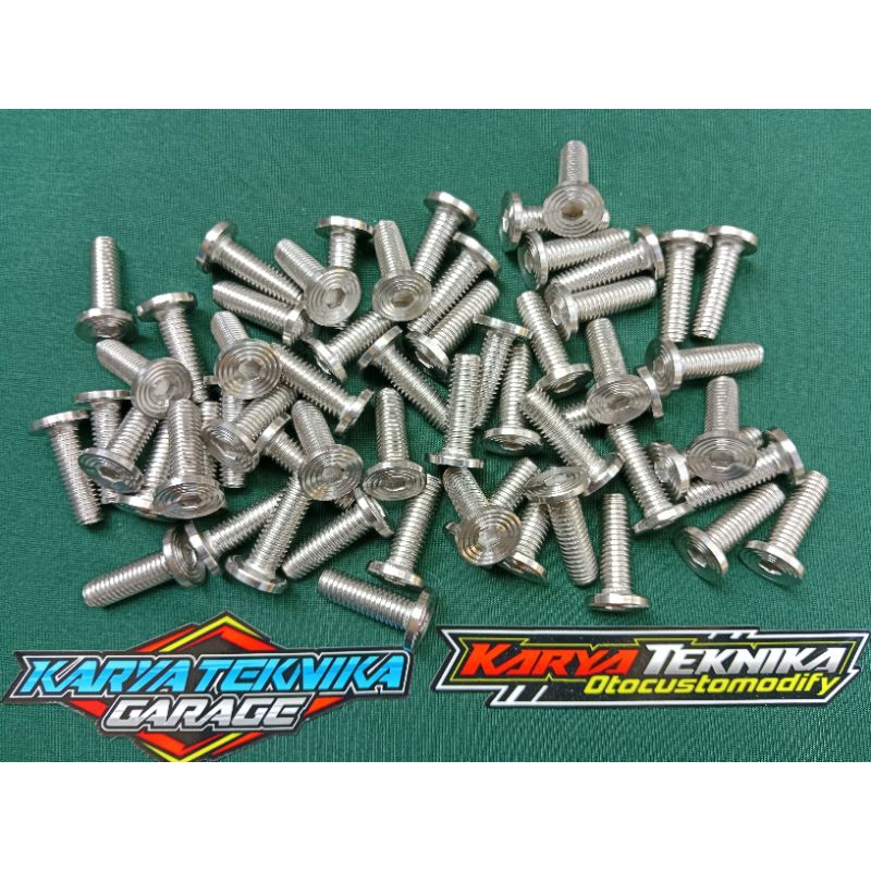 Jual baut slim stenlis cnc/baut disc brake/baut kaliper | Shopee Indonesia