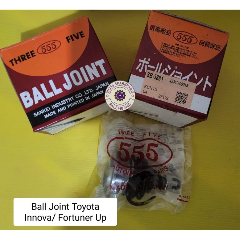 Jual Ball Joint (Boll Joint) Toyota Innova / Fortuner Up Merk 555 ...