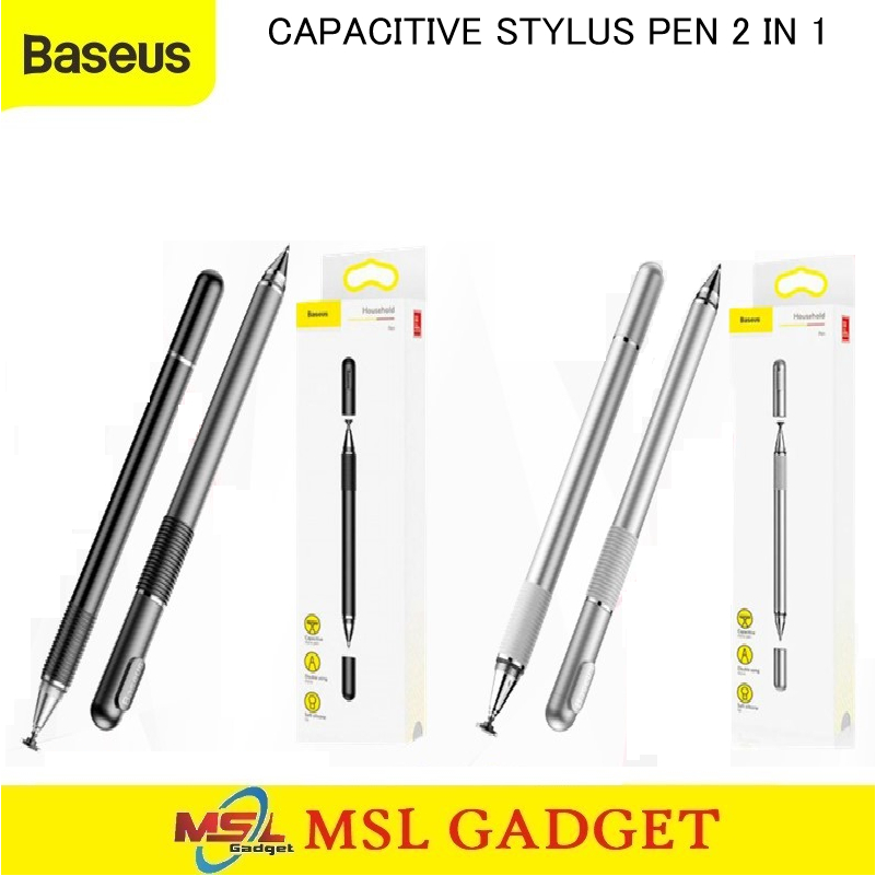 Jual Baseus Capacitive Stylus Pen Pencil 2In1 For iPad Tablet Android ...