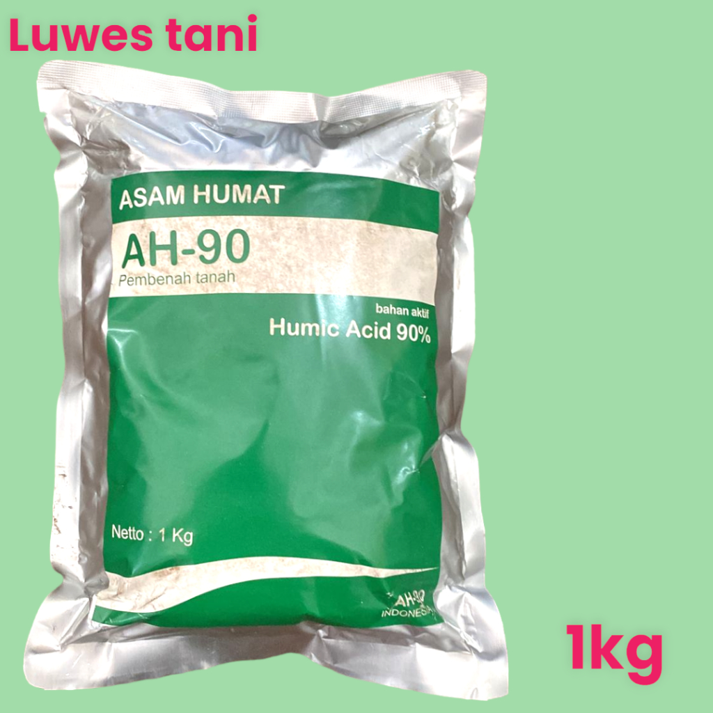 Jual Asam Humat AH-90 1 KG Humid 90% Pembenah Tanah Bungkus warna hijau | Shopee Indonesia