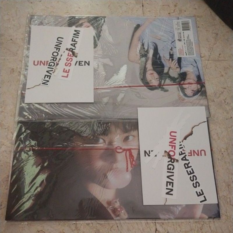 Jual FOLDED POSTER & STICKER LE SSERAFIM UNFORGIVEN WEVERSE VER ...