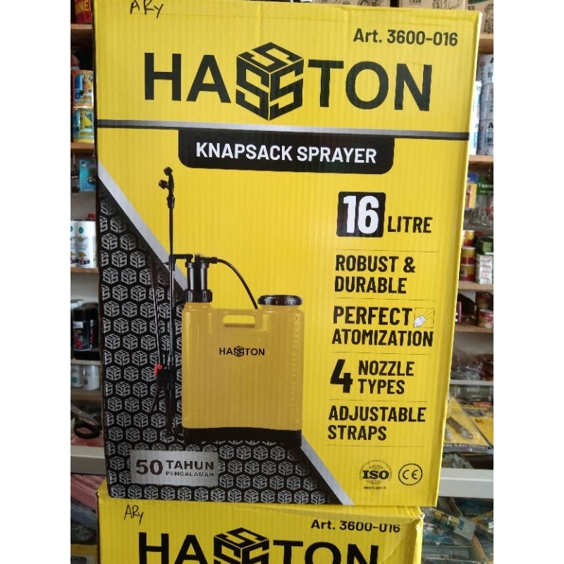 Jual Alat semprotan hama Sprayer hama manual 16liter 3600-016 HASSTON ...