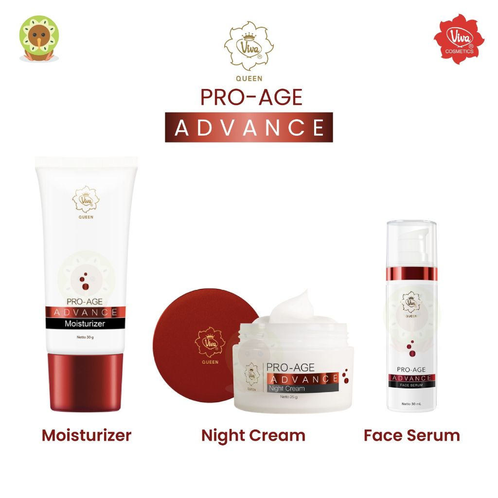 Jual VIVA PRO AGE ADVANCE - FACE SERUM - MOISTURIZER - NIGHT CREAM ...