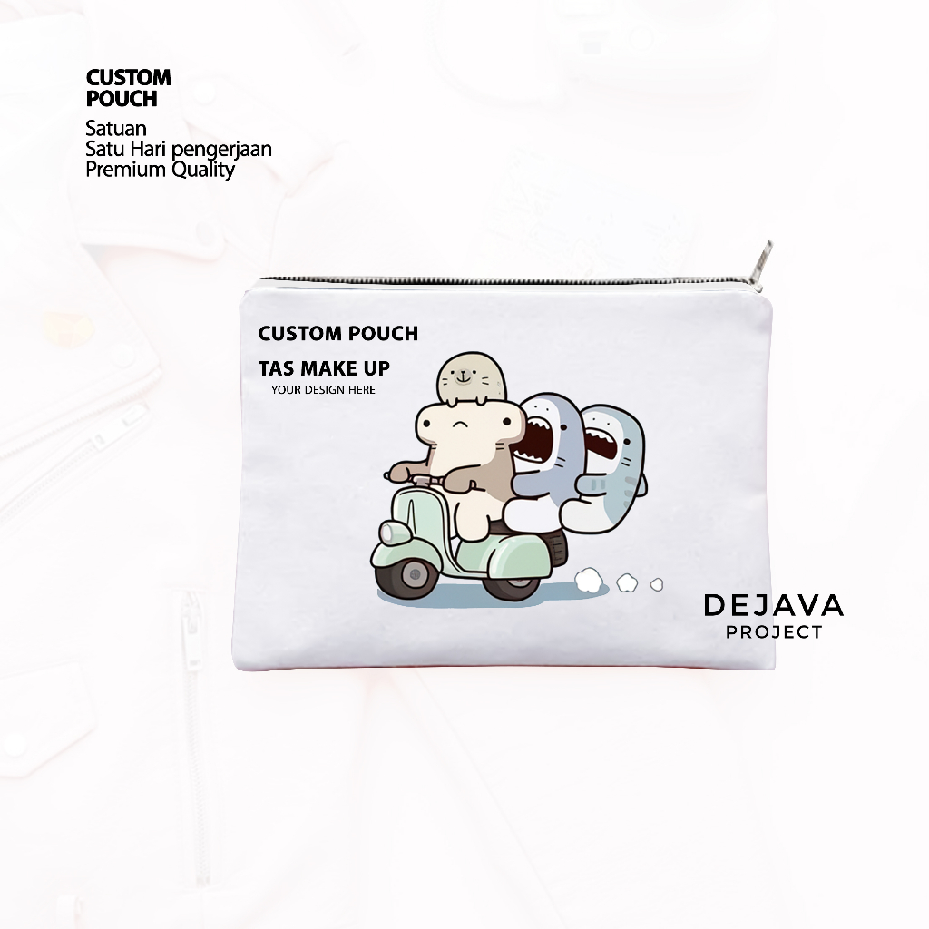 Jual CUSTOM POUCH 1 HARI JADI DOMPET TAS WANITA KANTONG BELANJA ...