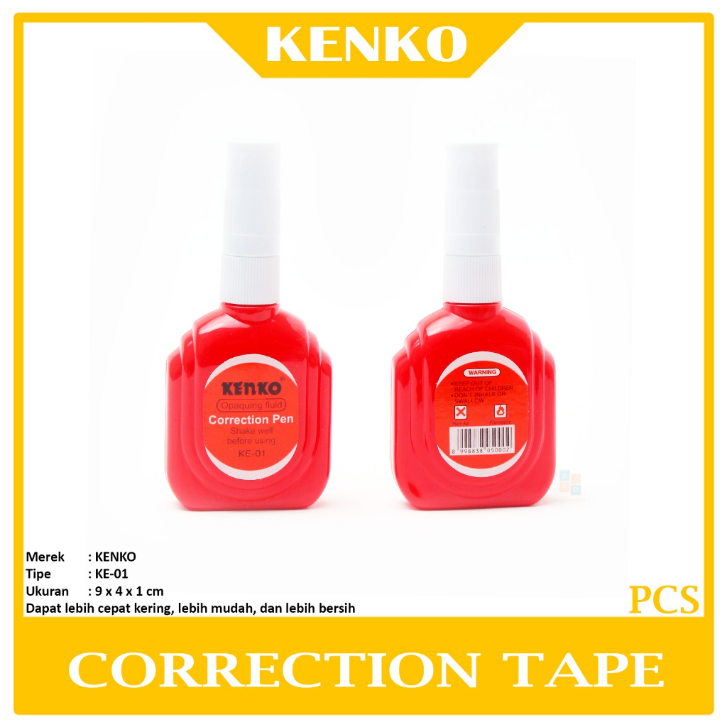 Jual KENKO - Correction Pen Tipe X Cair KE-01 - Pcs | Shopee Indonesia