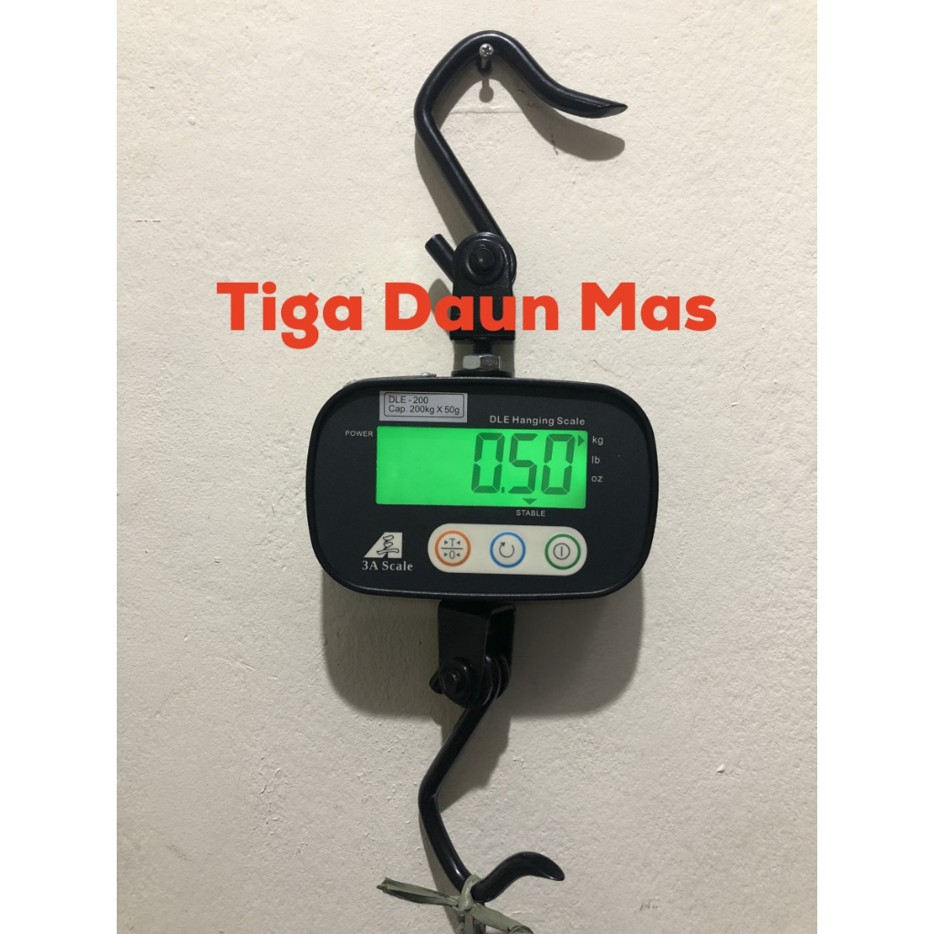 Jual Timbangan Gantung DLE 200 /Crane Scale/Timbangan gantung digital 200kg | Shopee Indonesia