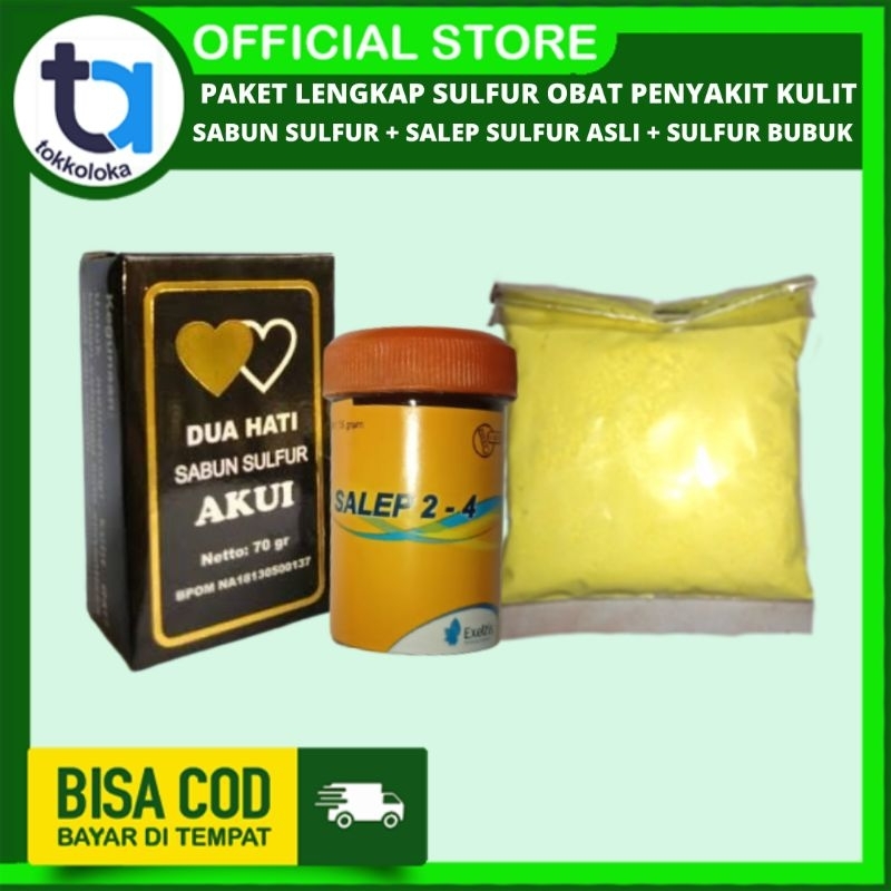 Jual Paket Belerang Obat Gatal Kulit Eksim Budug Infeksi Jamur Tinea ...