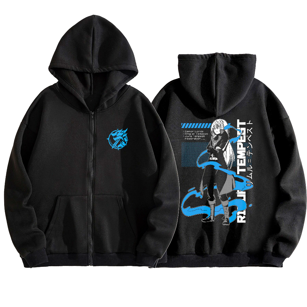 Jual Sweater Zipper Anime Demon Lord Rimuru Jura federation | Shopee ...
