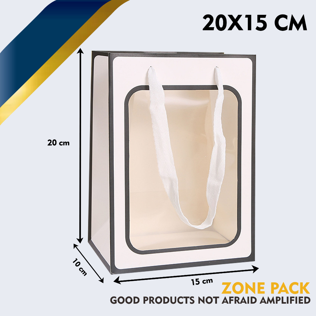 Jual PaperBag Tali Untai Garis Hitam | PaperBag Mika Ulang Tahun | Tas ...