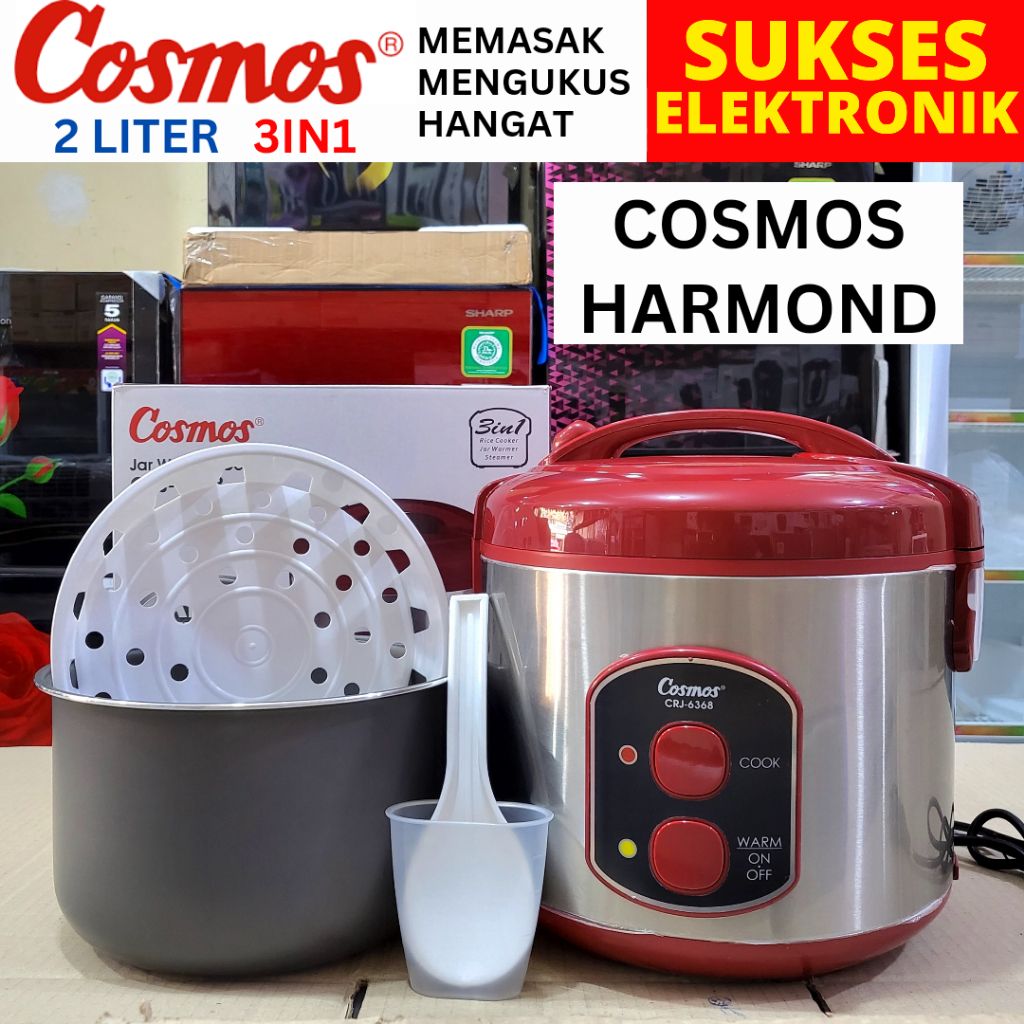 Jual Rice Cooker COSMOS HARMOND STAINLESS CRJ-6368 / Magicom Penanak ...