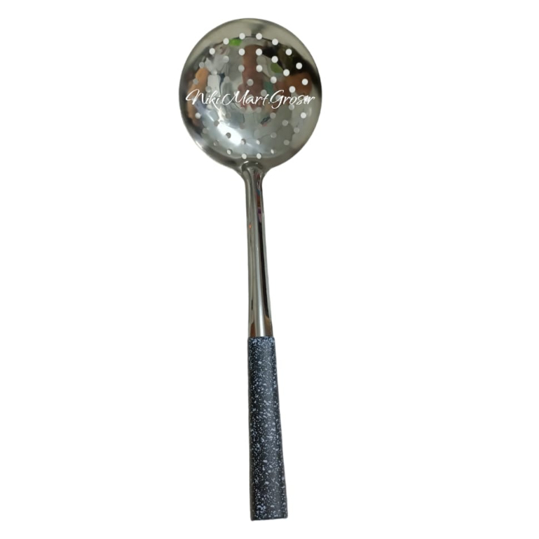 Jual (B) Irus Lubang Besar Stainless Motif / Centong Sendok Sop Lubang ...
