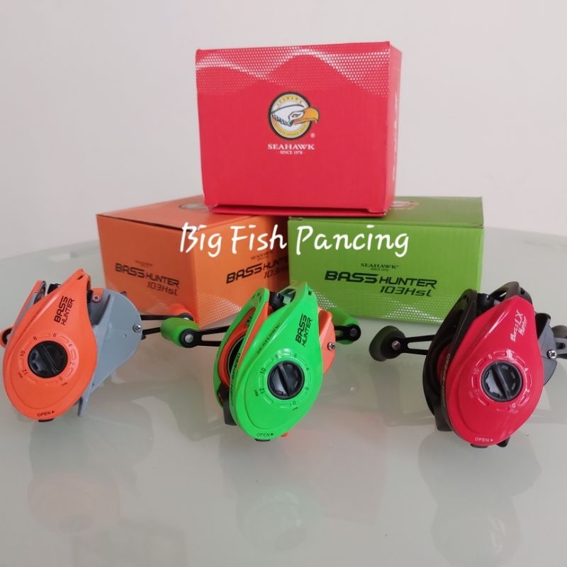Jual Reel BC Seahawk Bass Hunter Clicker 103HSL | Shopee Indonesia