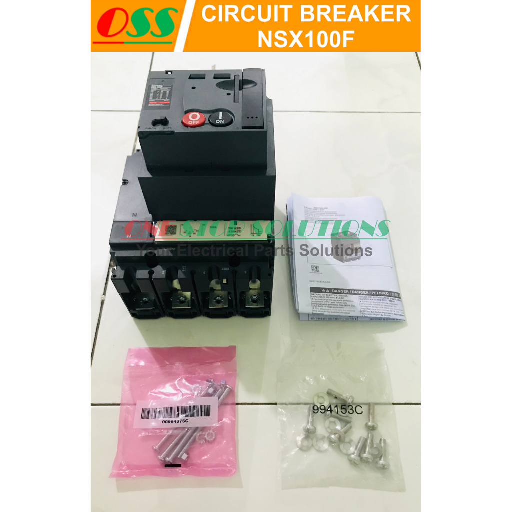 Jual CIRCUIT BREAKER 4P 4 POLE NSX630F 63A / NSX100F 100/160A | Shopee ...
