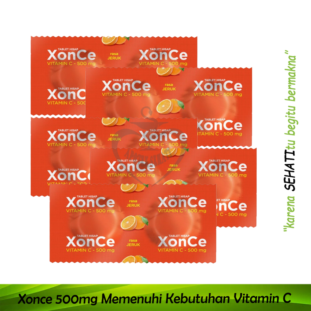 Jual Xonce Tablet 500mg Vitamin C Multivitamin Daya Tahan Tubuh ...