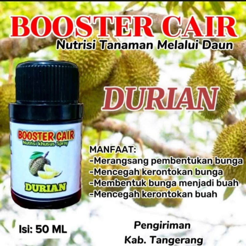 Jual Pupuk Booster Durian Perangsang Bunga dan Pelebat Buah 50 ml bisa cod | Shopee Indonesia