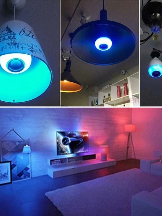 Jual Lampu Speaker LED-Bohlam Speaker Musik Bluetooth 2 in 1 | Shopee ...