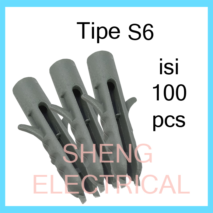 Jual Baut Dinding S6 Penguat Sekrup Penahan Skrup Mur Baut Tanam Tembok | Shopee Indonesia