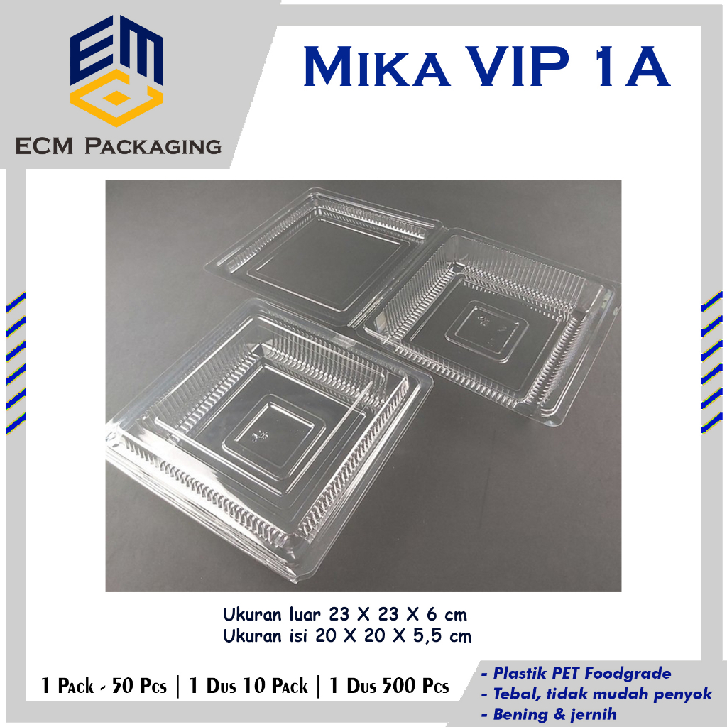 Jual MIKA VIP 1A / MIKA KUE JUMBO / TRAY FOOD 10 PCS | Shopee Indonesia