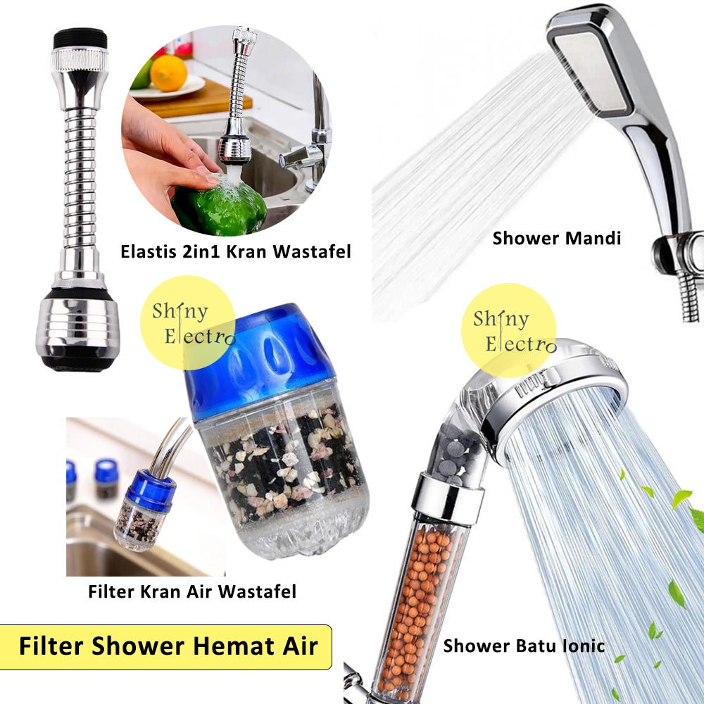Jual 4 Set Shower Mandi Ionic Aerator Dengan Negative Ion Crystal ...