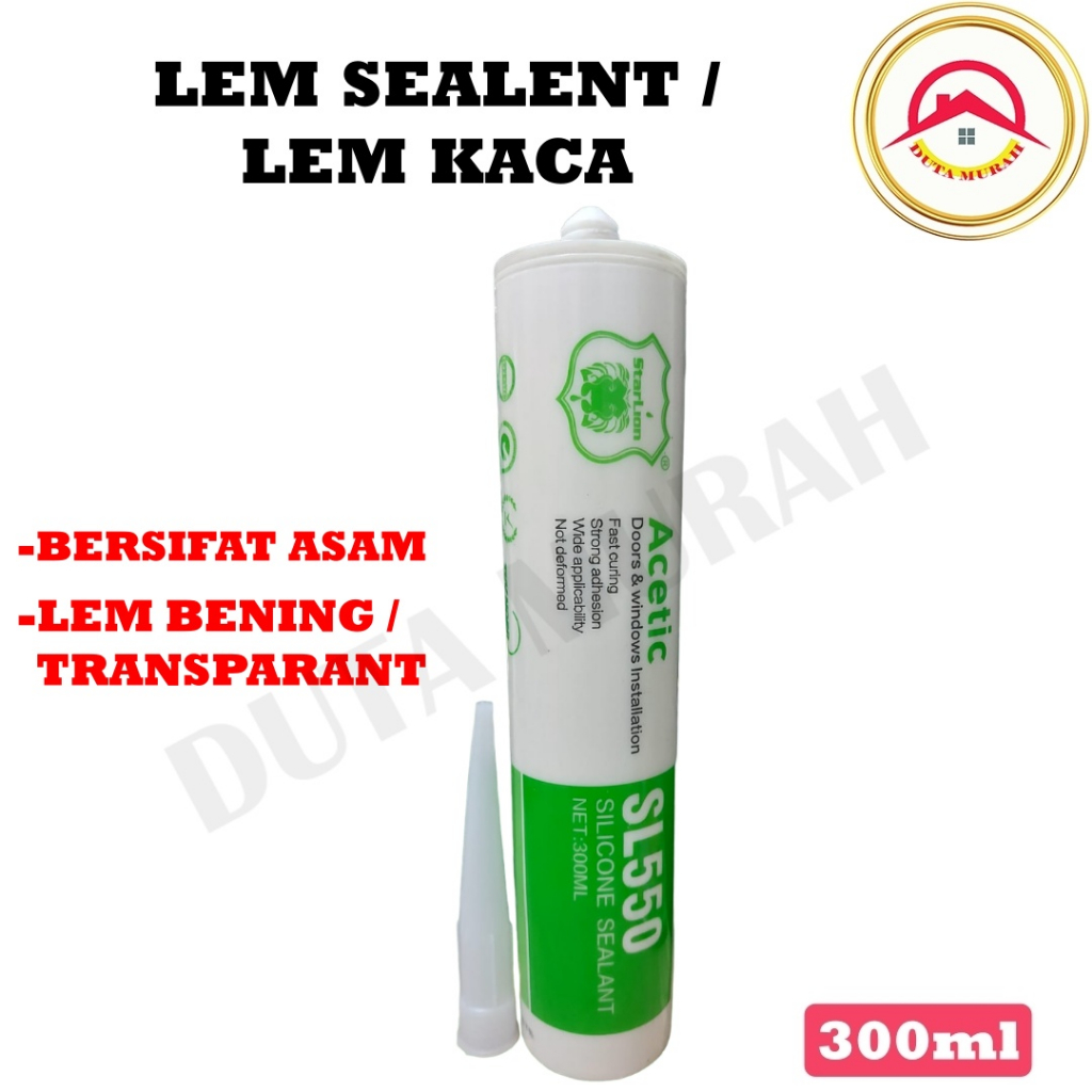 Jual LEM Silicone Sealent Kaca Acetic - Neutral Silen White, Clear ...