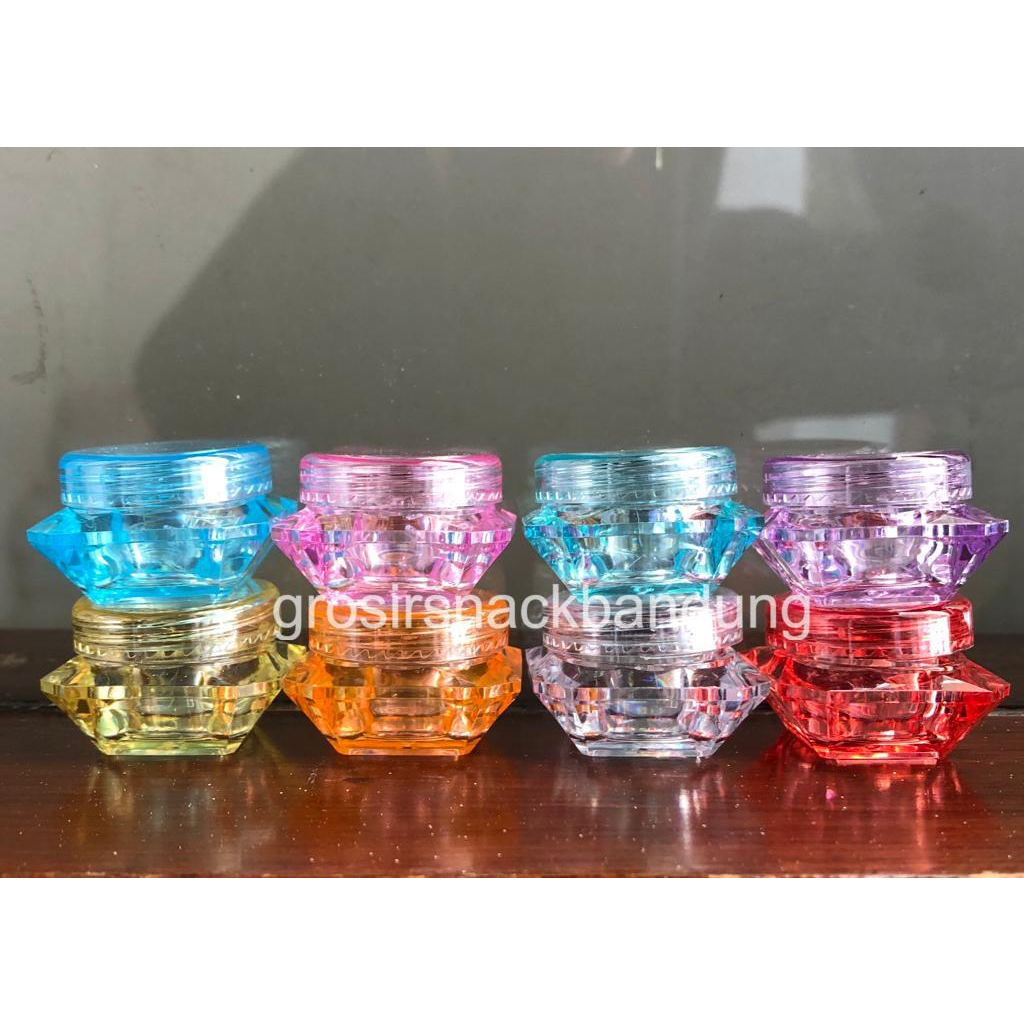Jual POT CREAM 5GR DIAMOND POT CREAM DIAMOND 5GR POT KOSMETIK 5GR JAR ...