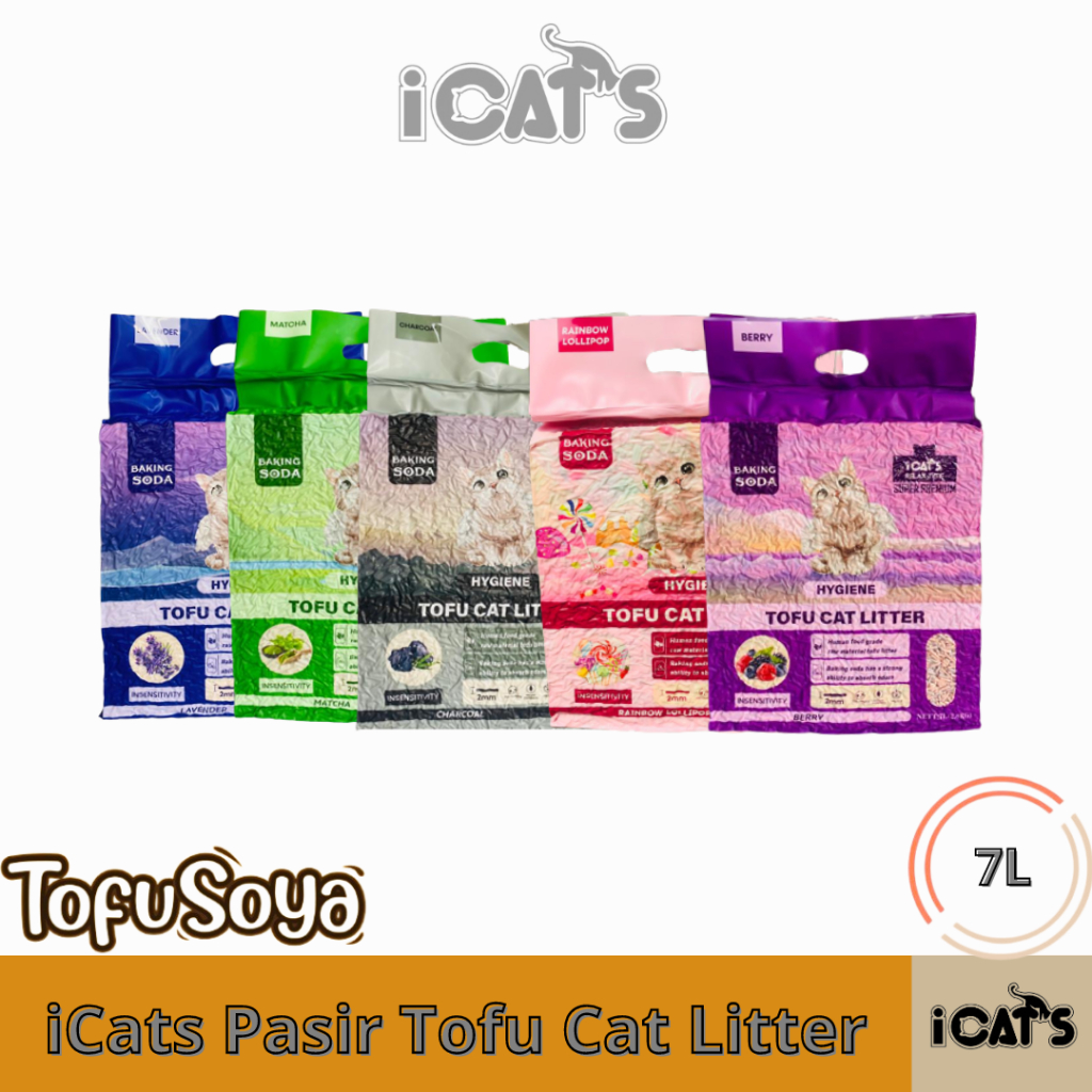 Jual Pasir Kucing Tofu Soya - iCats Super Premium Tofu Cat Litter 7 ...