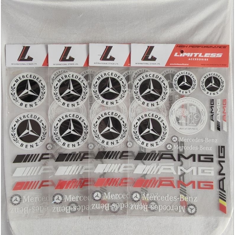 Jual Stiker Gambar Mercy AMG/stiker super clear/stiker mobil | Shopee ...