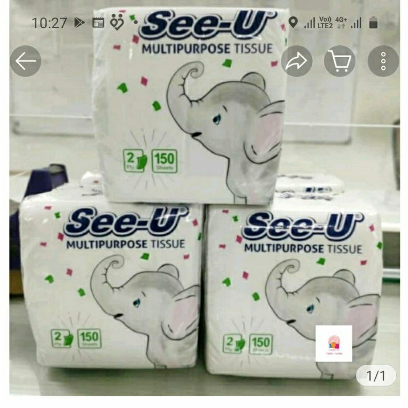 Jual Tissue pop up gajah 150 sheet | Shopee Indonesia