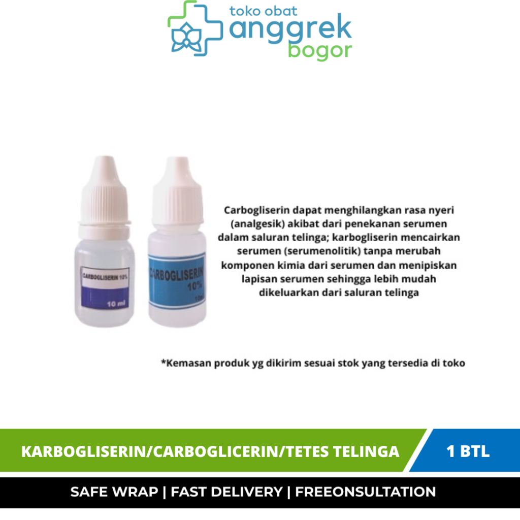 Jual KARBOGLISERIN/CARBOGLICERIN/TETES TELINGA | Shopee Indonesia