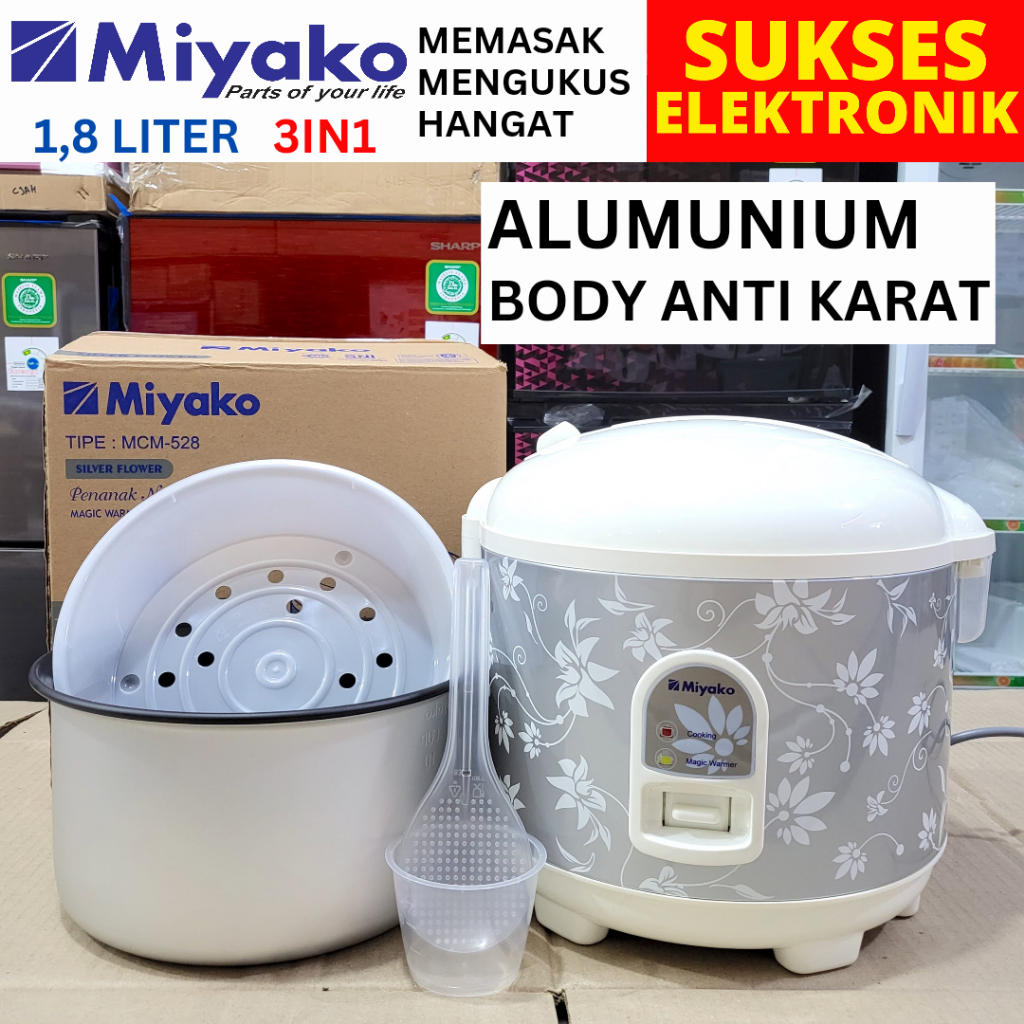 Jual RICE COOKER MIYAKO 1,8 LITER / MAGICOM MEJICOM MIYAKO MCM-528 2 L ...