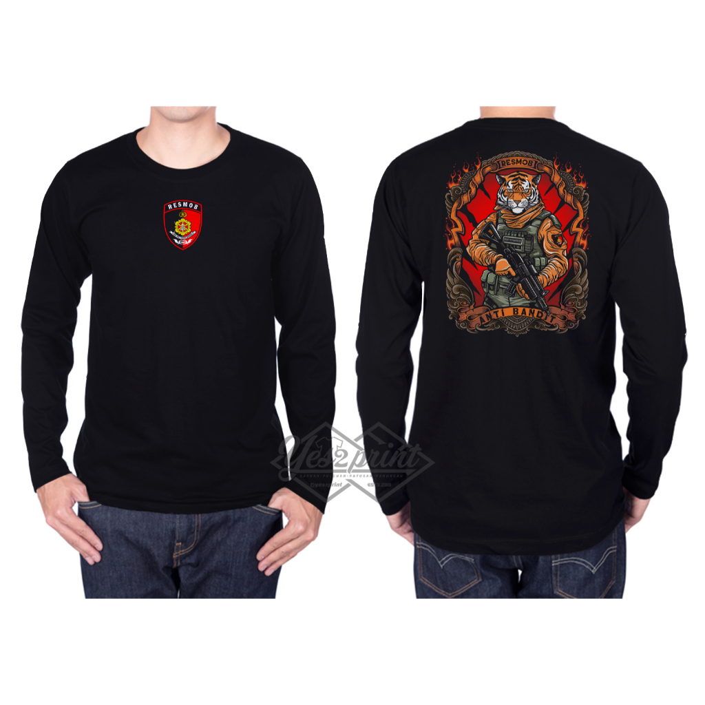 Jual Kaos Resmob Kaos Reserse Kaos Team Senyap Cotton combed | Shopee ...