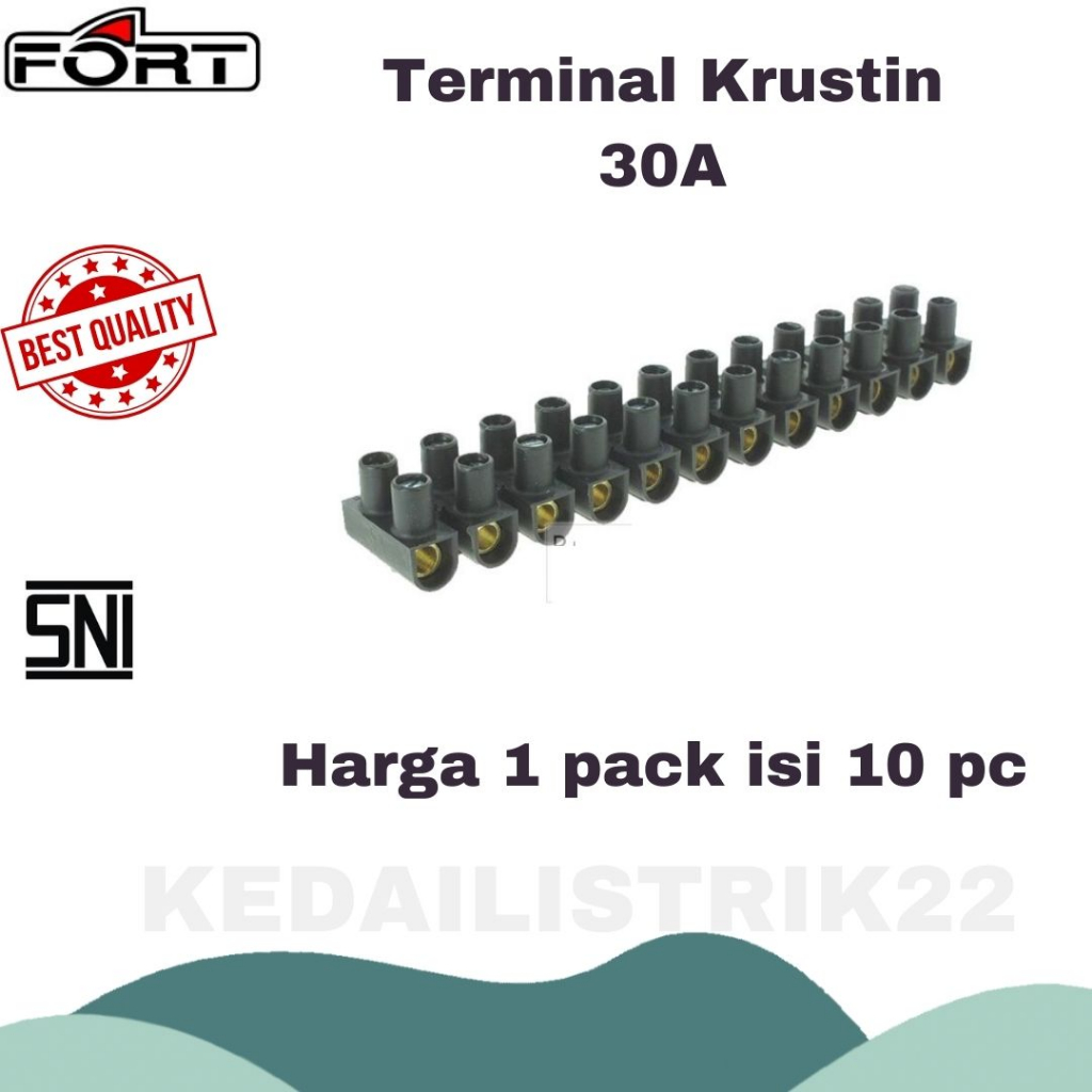 Jual Terminal Block Krustin 30A/16mm Fortindo | Shopee Indonesia