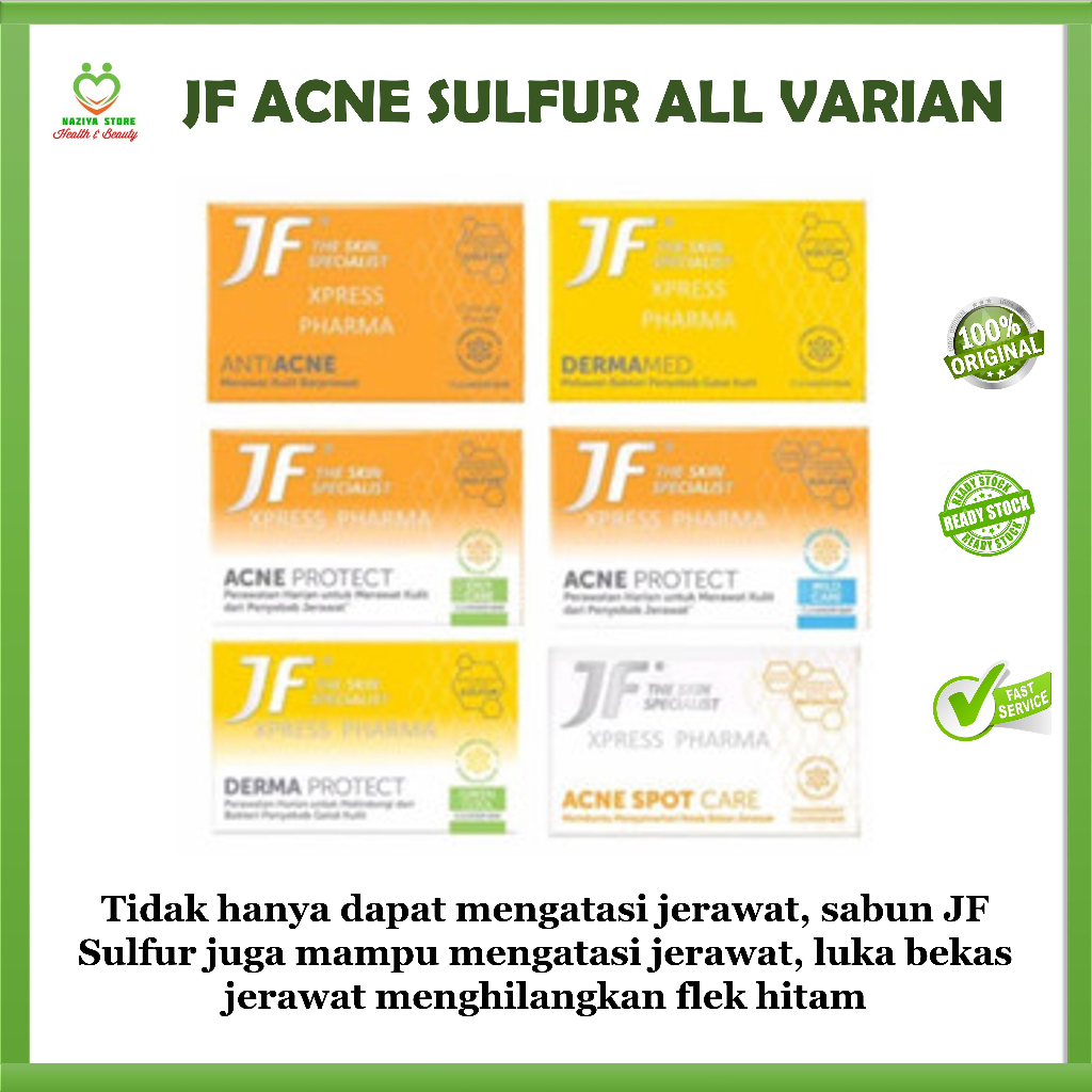 Jual JF SULFUR Sabun Jf Sulfur Acne Protect - Acne Spot Care - Anti ...