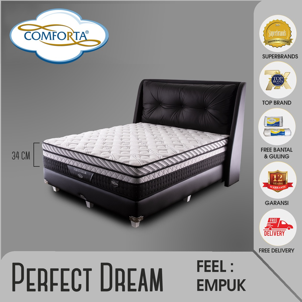 Jual Comforta Kasur Spring Bed Perfect Dream Spring | Shopee Indonesia