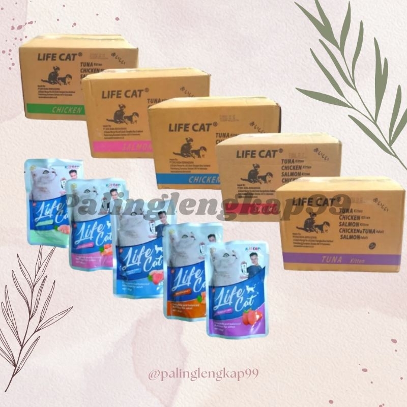 Jual LIFE CAT POUCH KITTEN 85GR ISI 1 BOX 24 PCS - MAKANAN KUCING BASAH ...