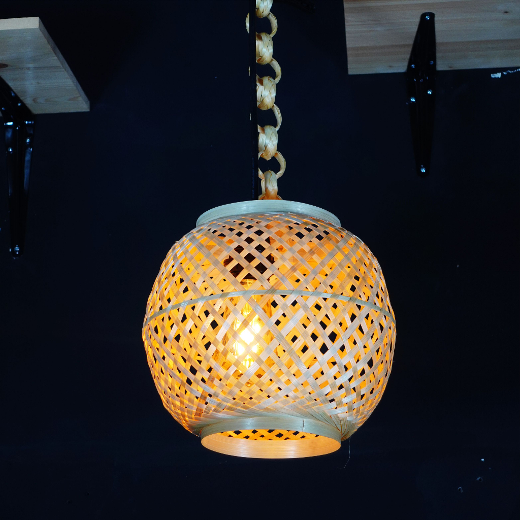 Jual Kap Lampu Bambu krongso / Hiasan Lampu Bahan Bambu Aesthetic ...