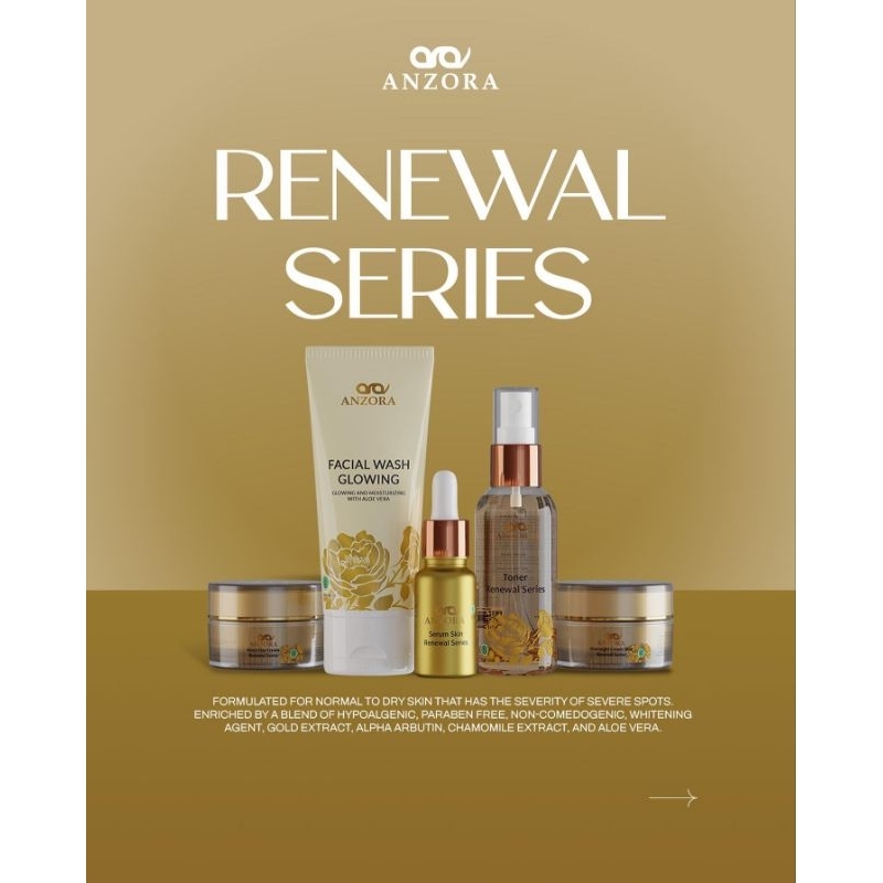 Jual Anzora Skincare Paket Renewal Series | Shopee Indonesia