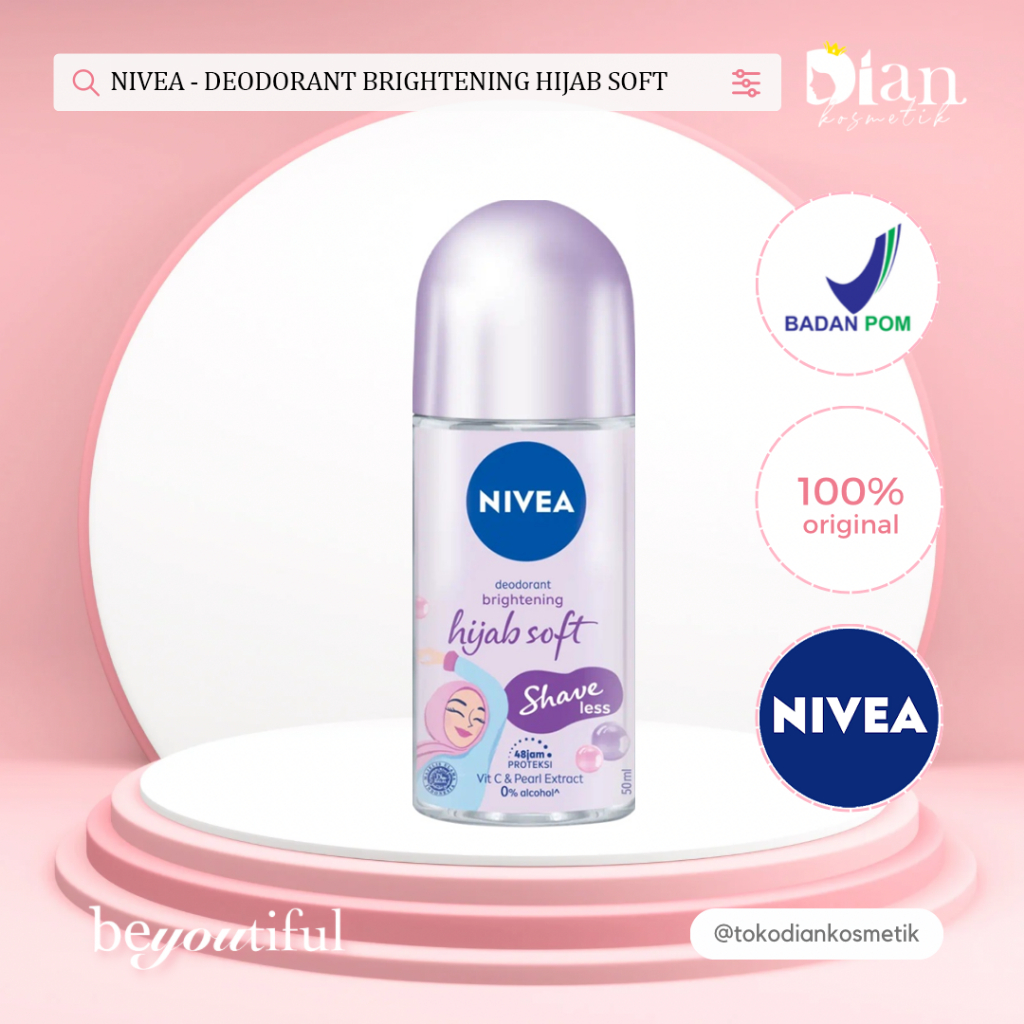 Jual NIVEA - DEODORANT BRIGHTENING HIJAB SOFT | Shopee Indonesia
