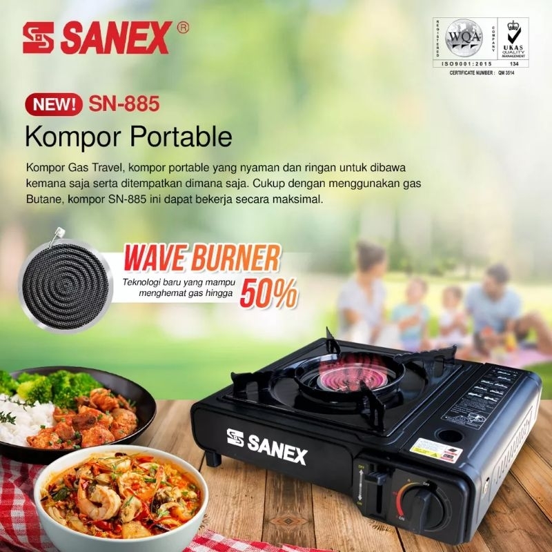 Jual kompor gas portable sanex SN-885(ready warna merah) | Shopee Indonesia