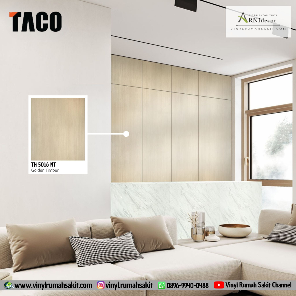 Jual TACO HPL Woodgrain Textured TH 5016 NT - Golden Timber [NO STICKER ...
