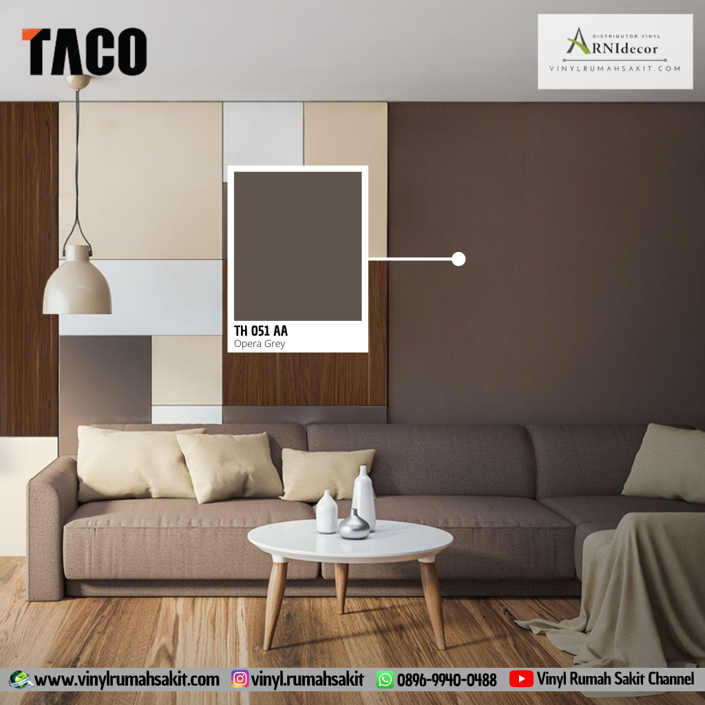 Jual HPL TACO Solid TH 051 AA Opera Grey [NO STICKER] | Shopee Indonesia
