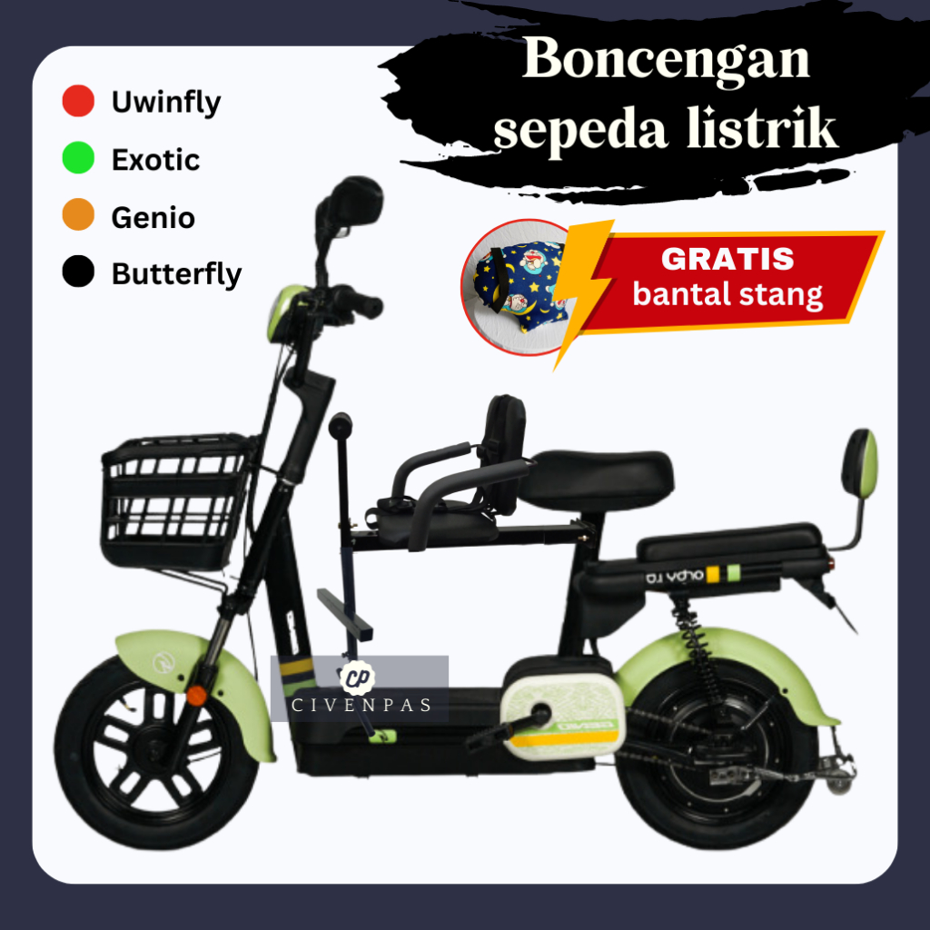 Jual BONCENGAN ANAK Sepeda Listrik Boncengan Sepeda Listrik Boncengan ...