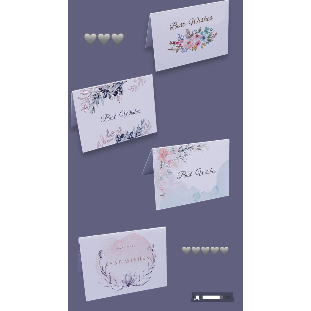 Jual Kartu Ucapan | Greeting Card Polos | Dear Blank Card | Bisa ...