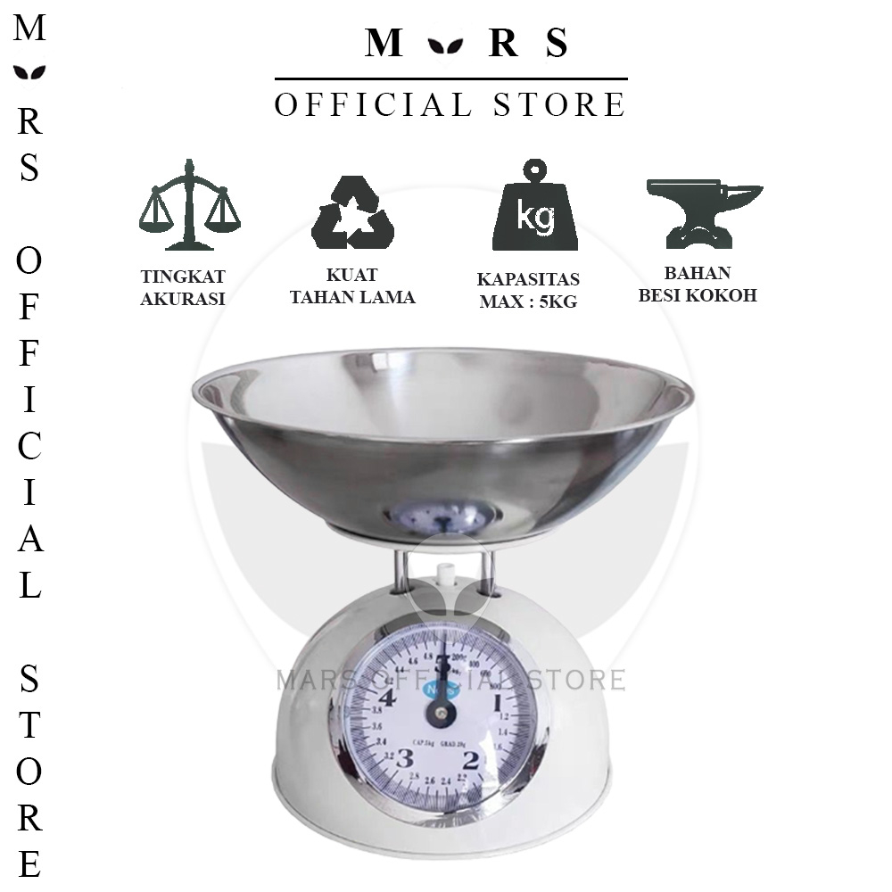 Jual RETRO KCC-4 ACAS Timbangan Analog Manual Besi Stainless Buah Jarum Serbaguna 5 Kg Jarum ...