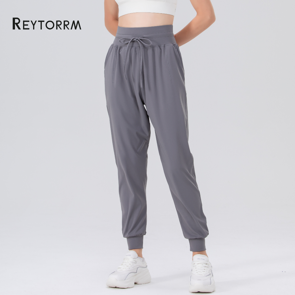 Jual Reytorrm Celana jogger pants wanita High Waist Polos Sport (CK287) | Shopee Indonesia