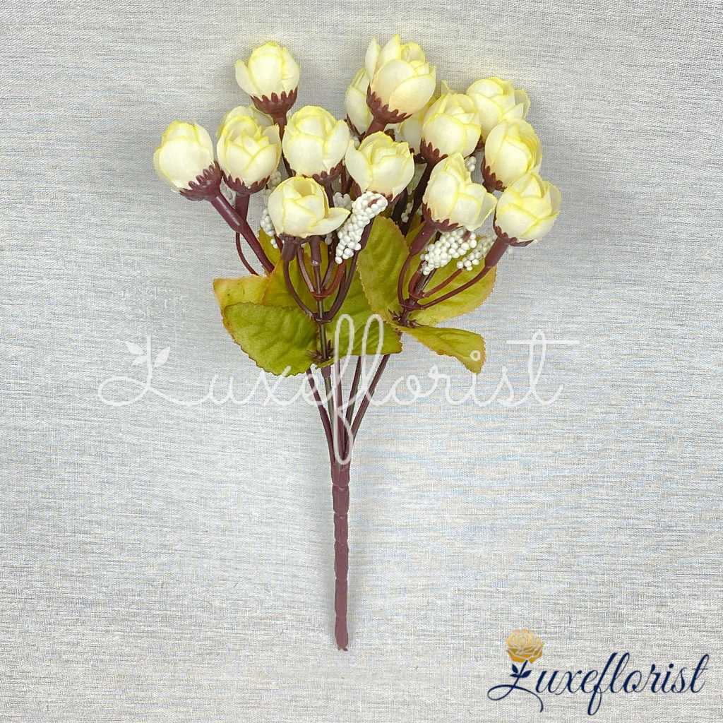 Jual Bunga Kuncup Mini Artificial Cabang 5 Buket Ranumculus Mawar ...