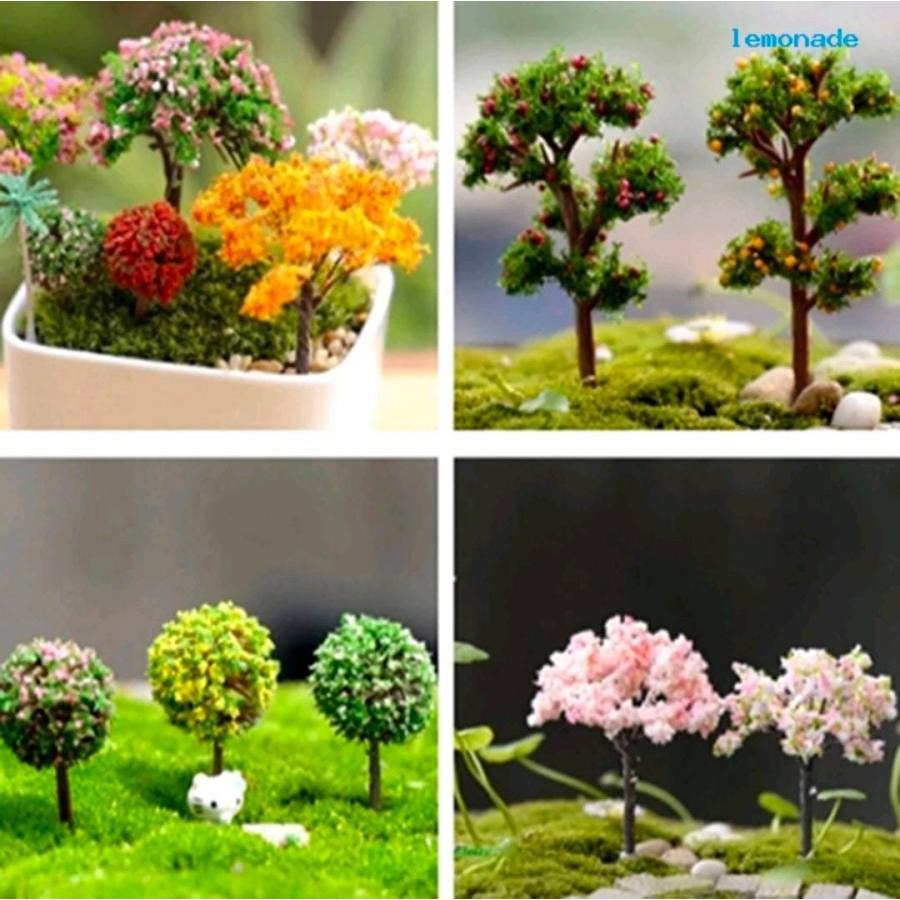 Jual Miniatur Pohon DIY Dekorasi Kekinian Hiasan Aquarium Mainan Topper ...