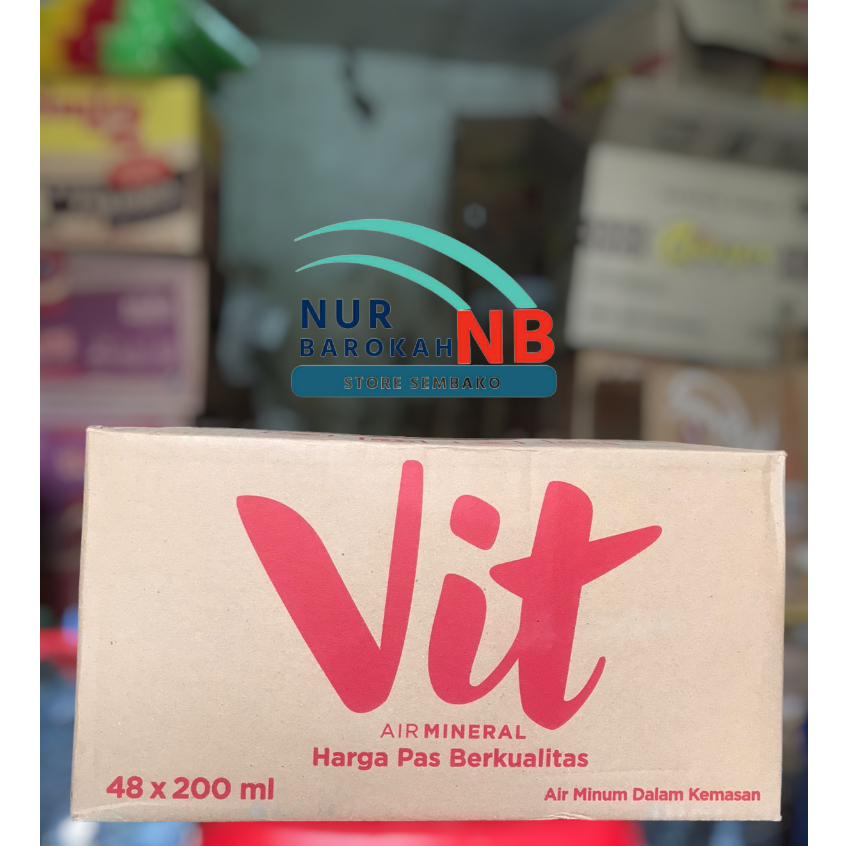 Jual Air Mineral Vit Gelas 1 DUS (Isi 48 PCS) 200ml | Shopee Indonesia